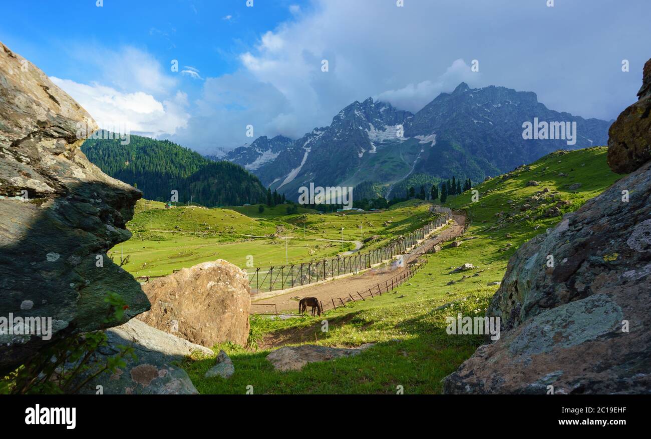 Landscape of Sonamarg valley, Srinagar, India Stock Photo - Alamy