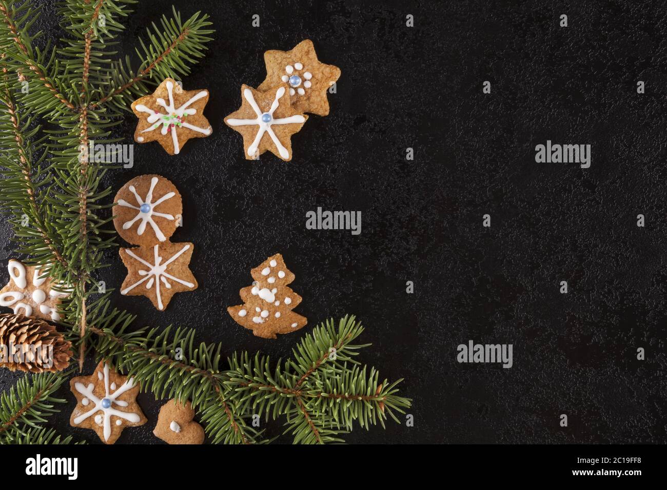Christmas decoration from above Stock Photo - Alamy