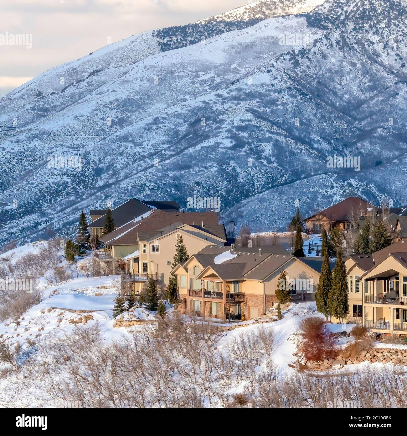 Square crop Homes nestled amid pristine Wasatch Mountain views ...
