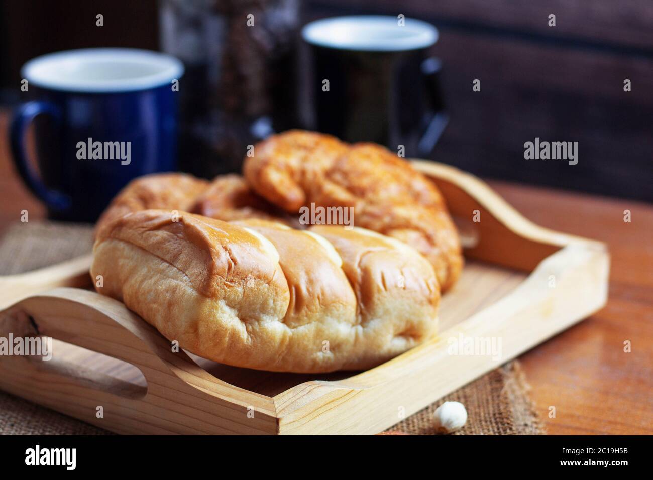 Cup and bread hi-res stock photography and images - Alamy
