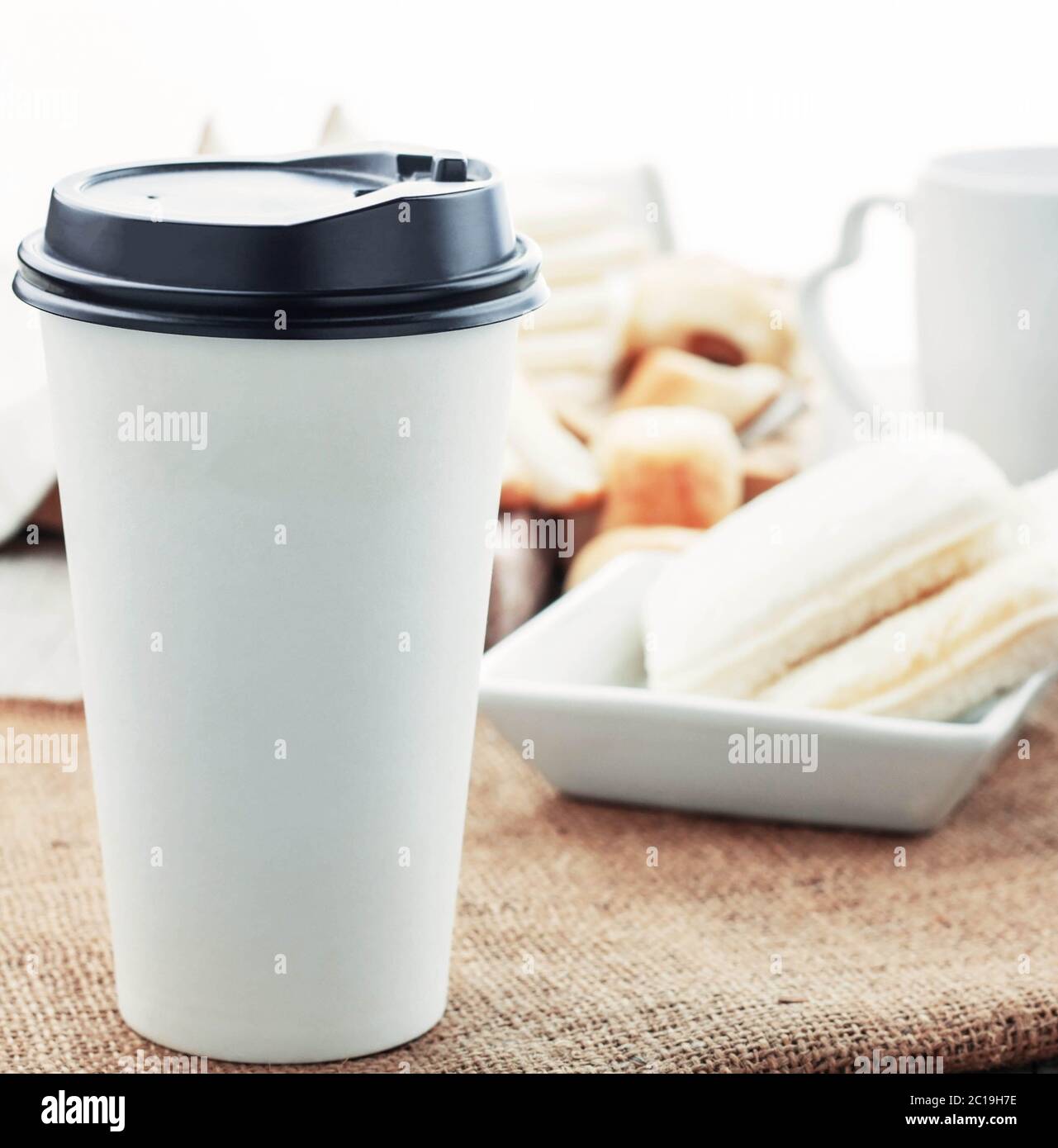 Bread cafe coffee hi-res stock photography and images - Alamy