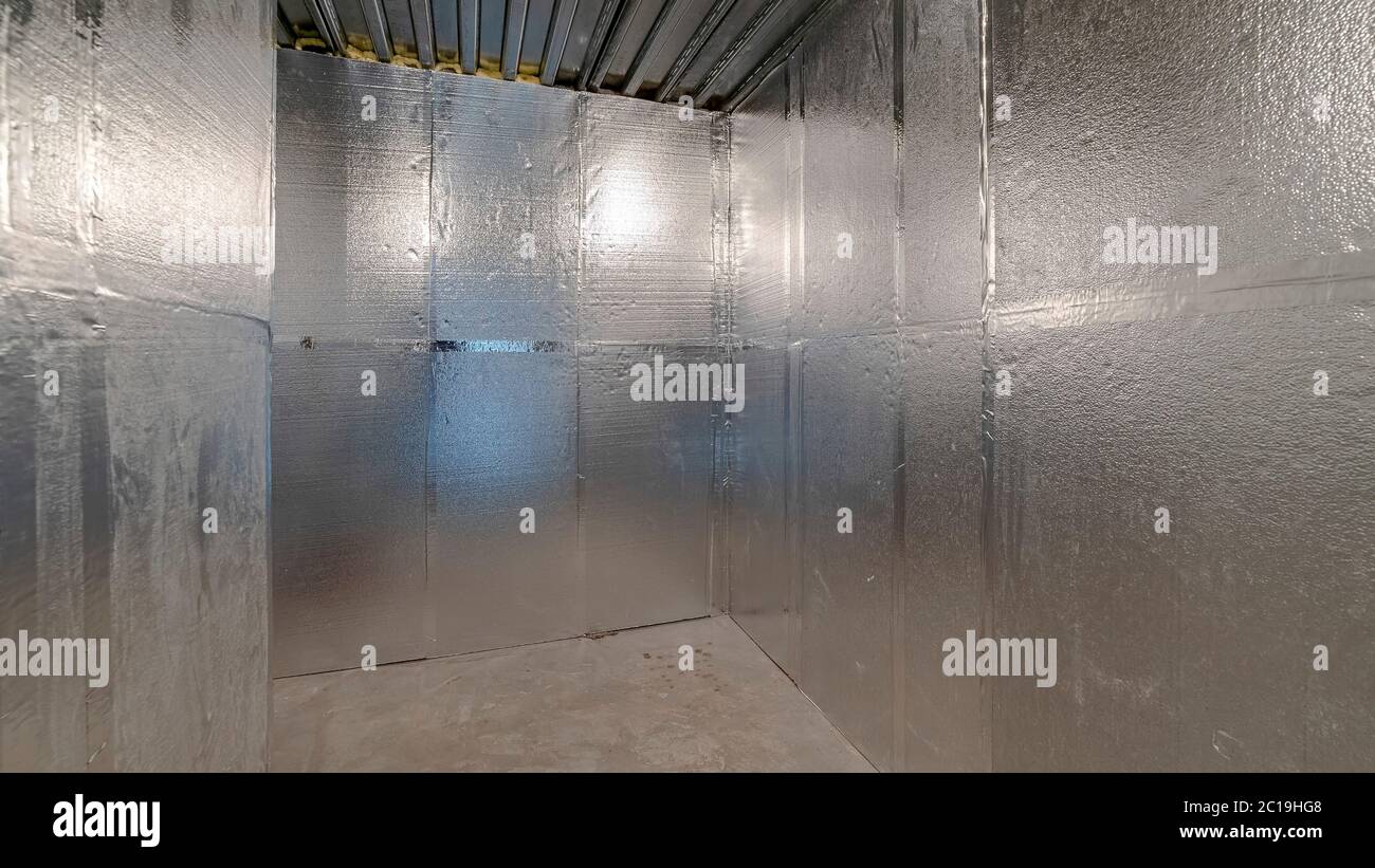 Panorama Internal cold room in a residential house Stock Photo - Alamy
