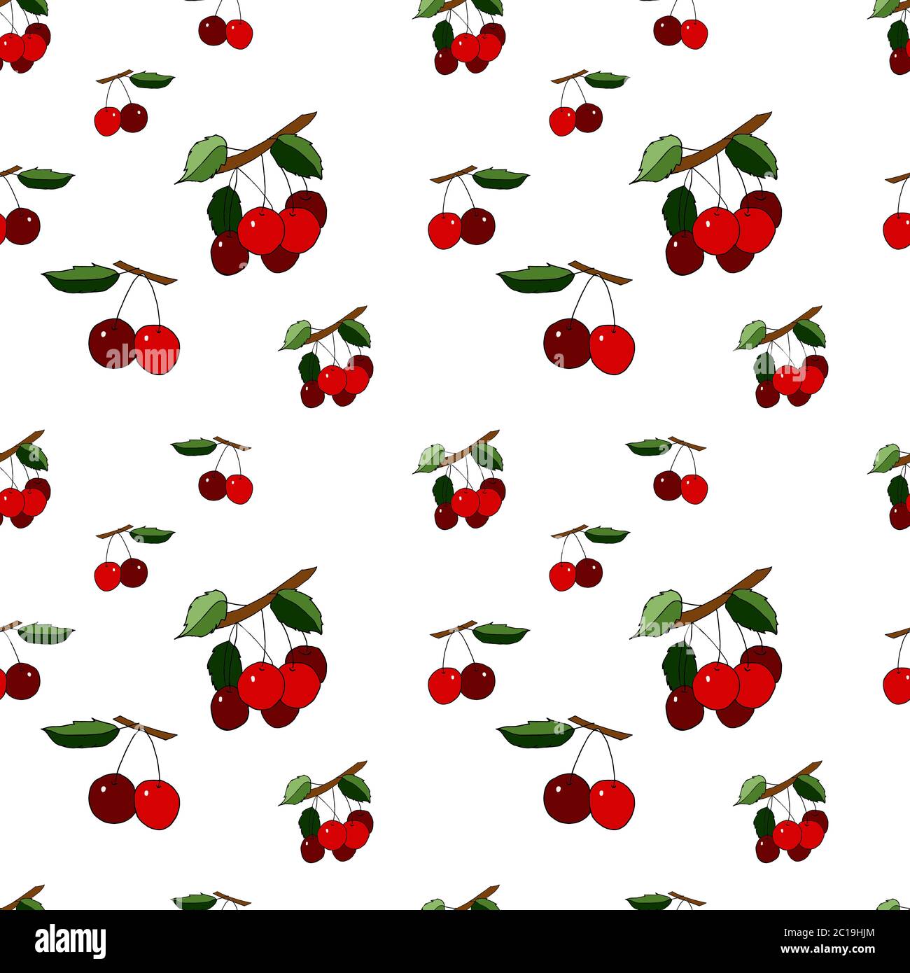 Shiny cherries Stock Vector Images - Alamy