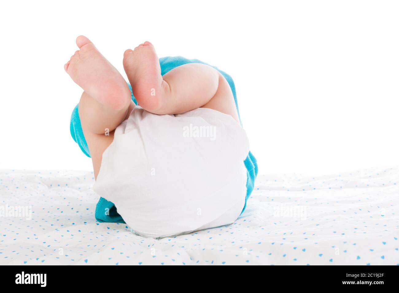 Baby with diaper Stock Photo - Alamy