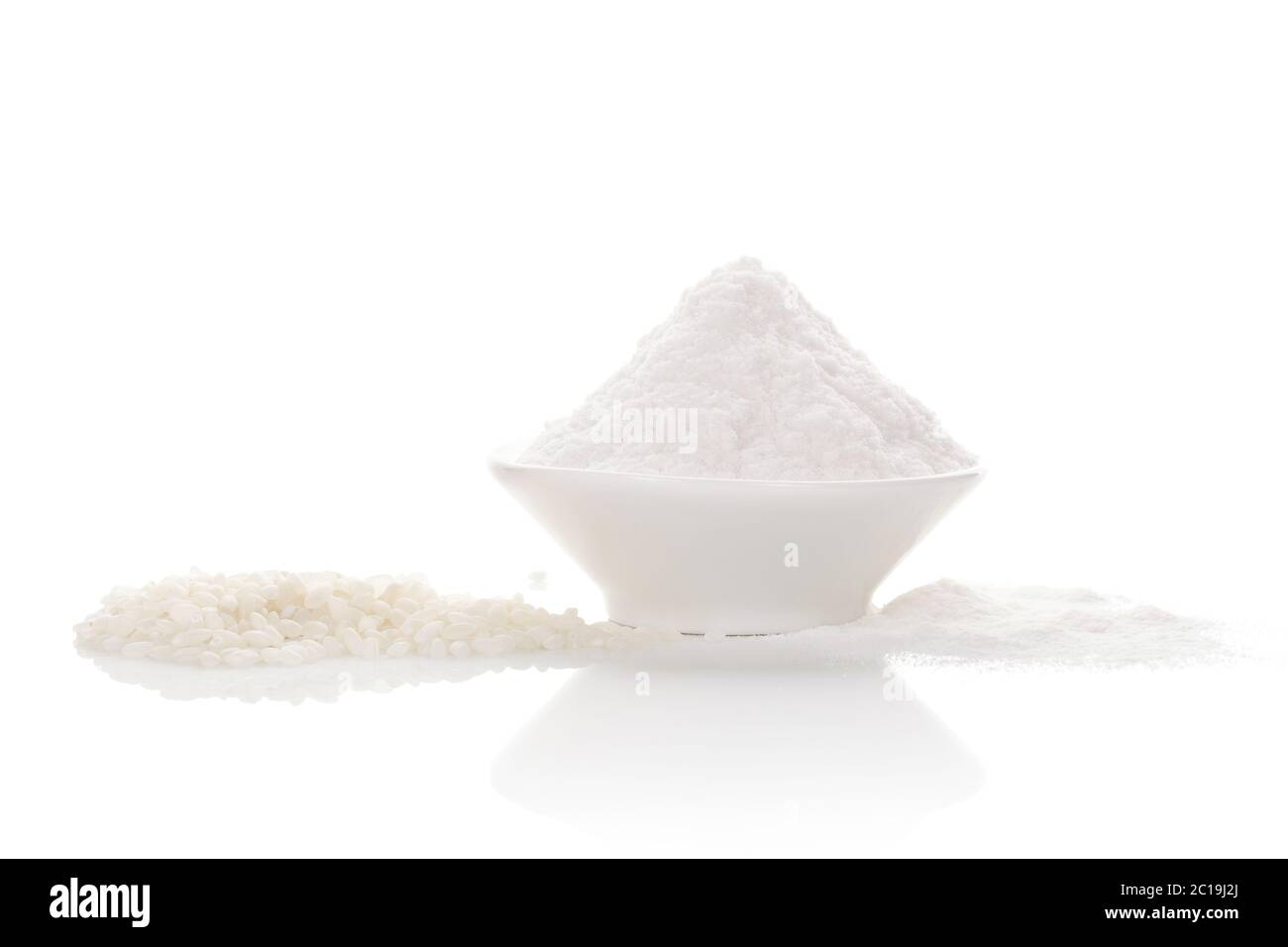 Rice flour and rice Stock Photo - Alamy