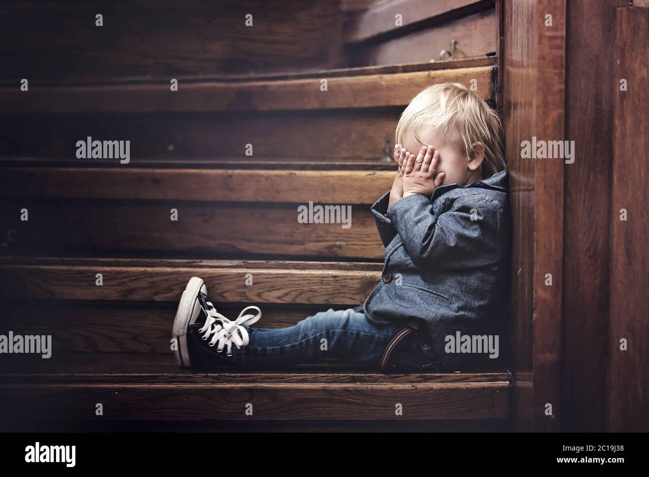 Child Crying On Steps High Resolution Stock Photography and Images - Alamy