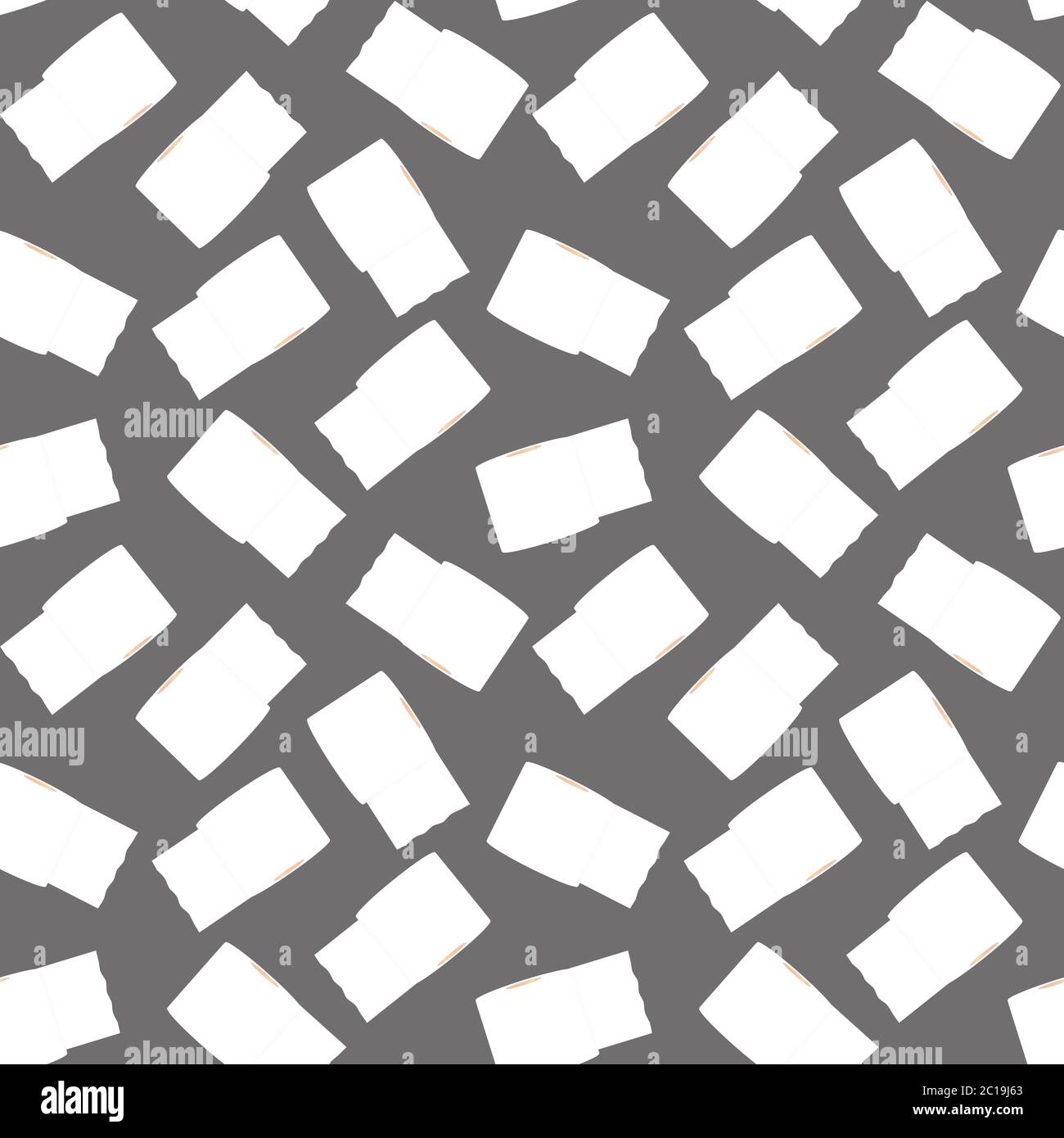 seamless toilet paper pattern on a grey background. 3d illustration ...