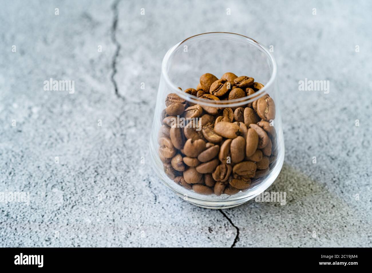 Coffee Beans in Espresso Shot Glass. Ready to Use Stock Photo - Alamy