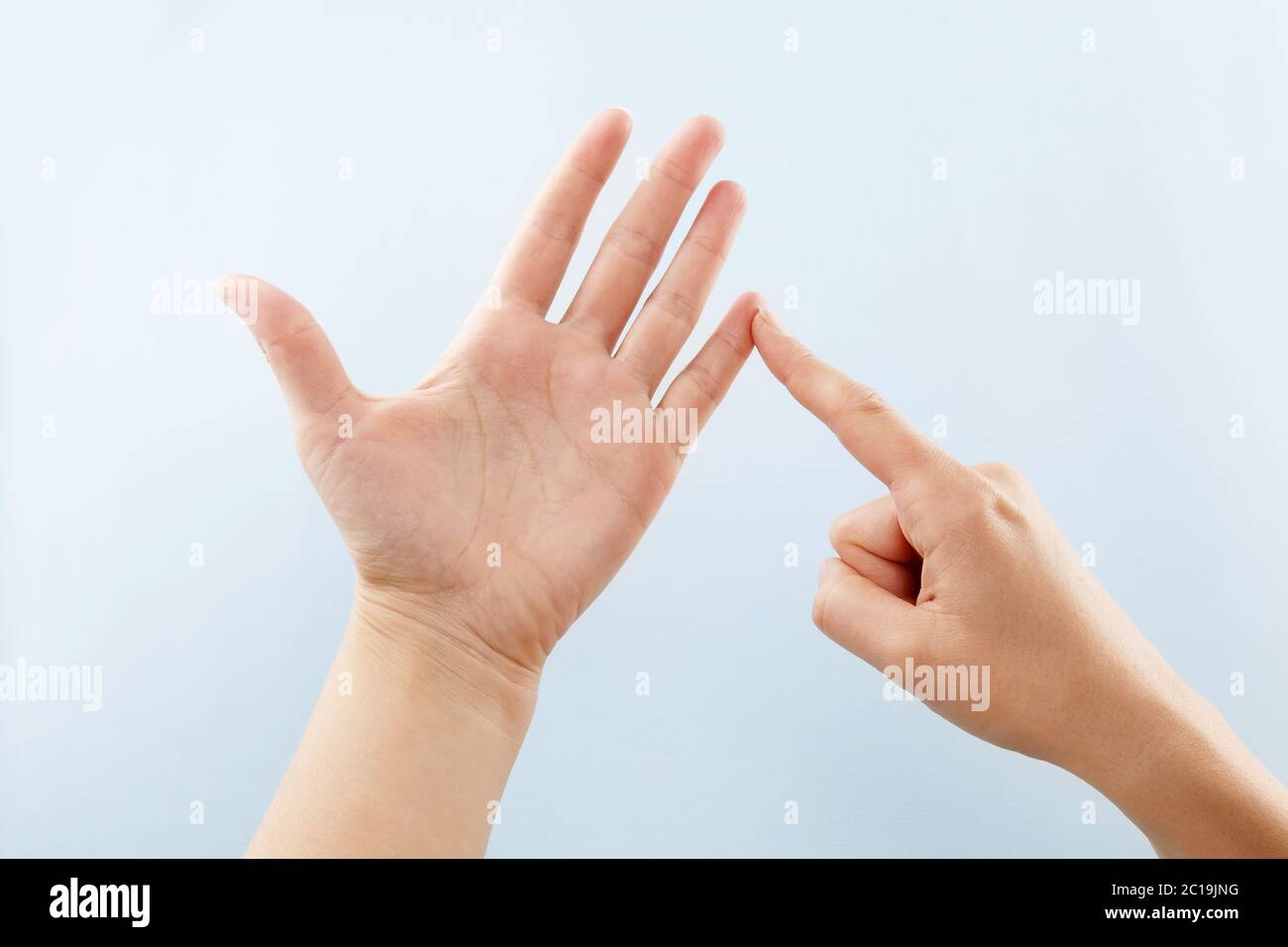 BSL Fingerspelling alphabet Stock Photo - Alamy
