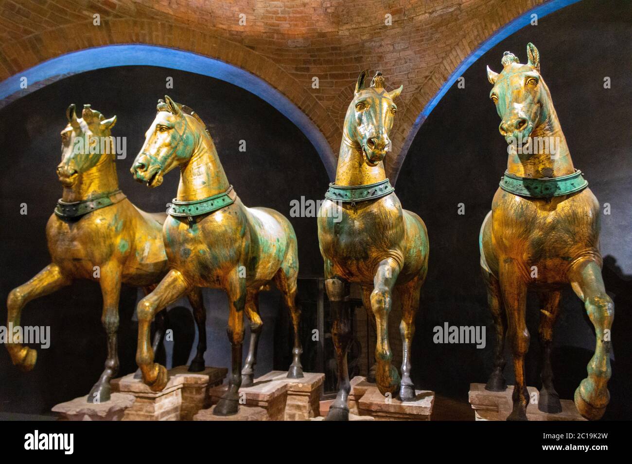 The Horses of Saint Mark, a set of Roman bronze statues of four horses ...
