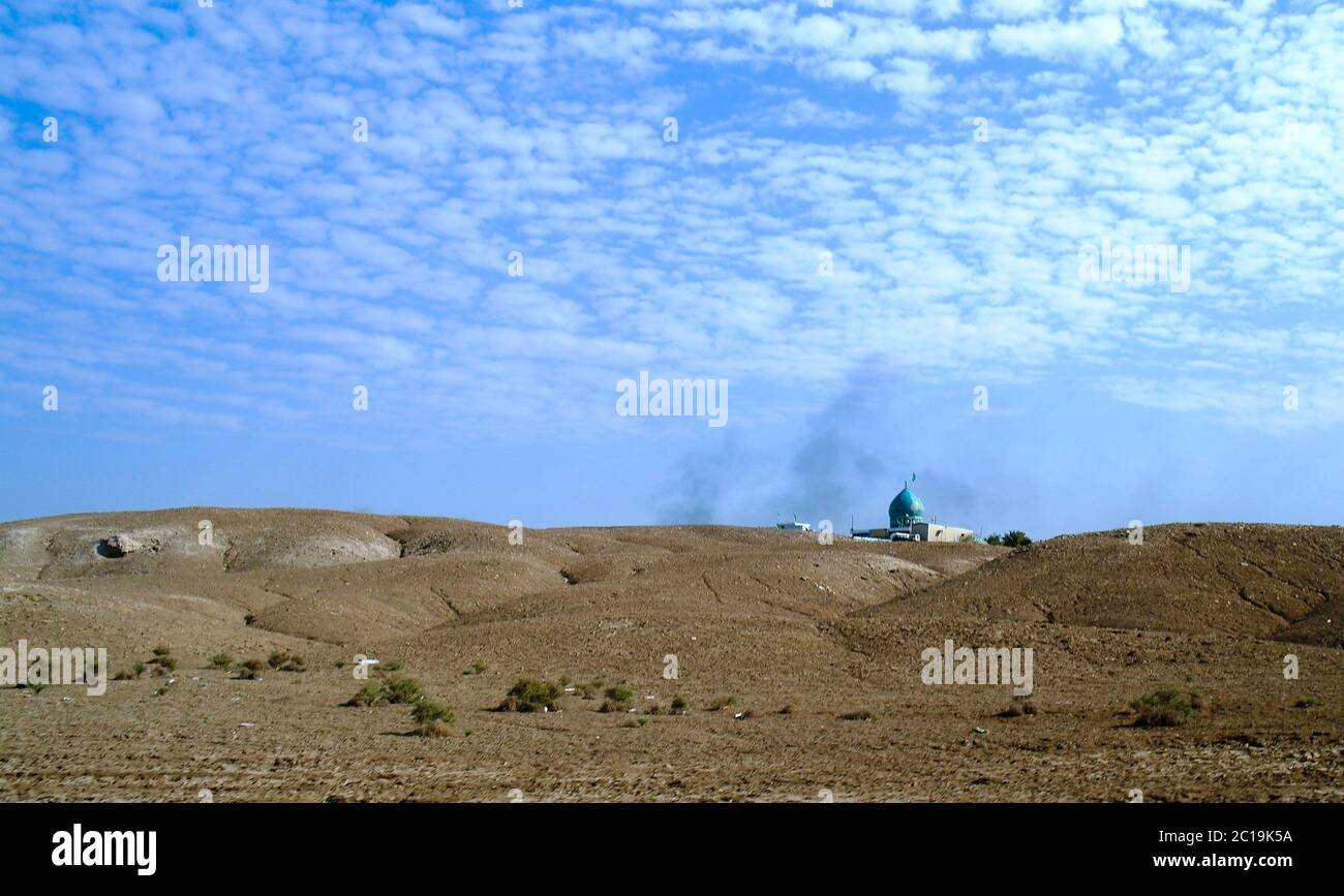 Landscape with the Mosque on the place of the prophet Abraham birth ...