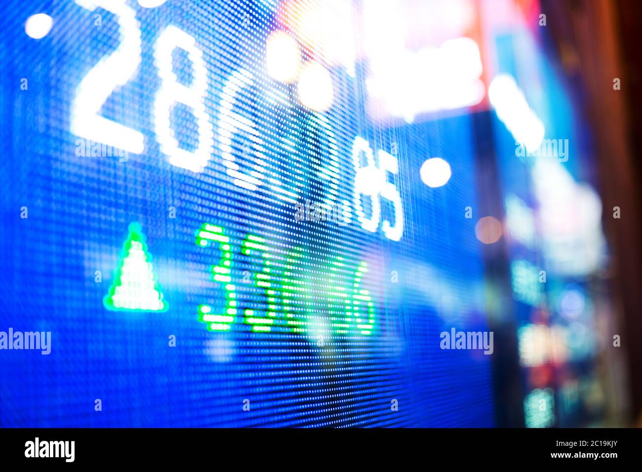 digital screen on stock market Stock Photo - Alamy