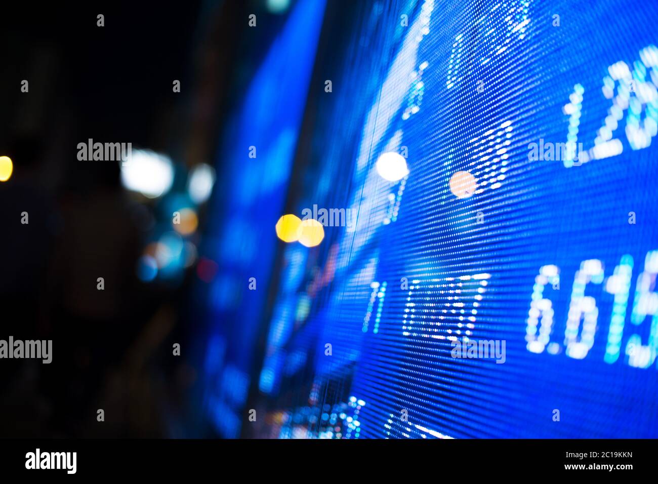 digital screen on stock market Stock Photo - Alamy