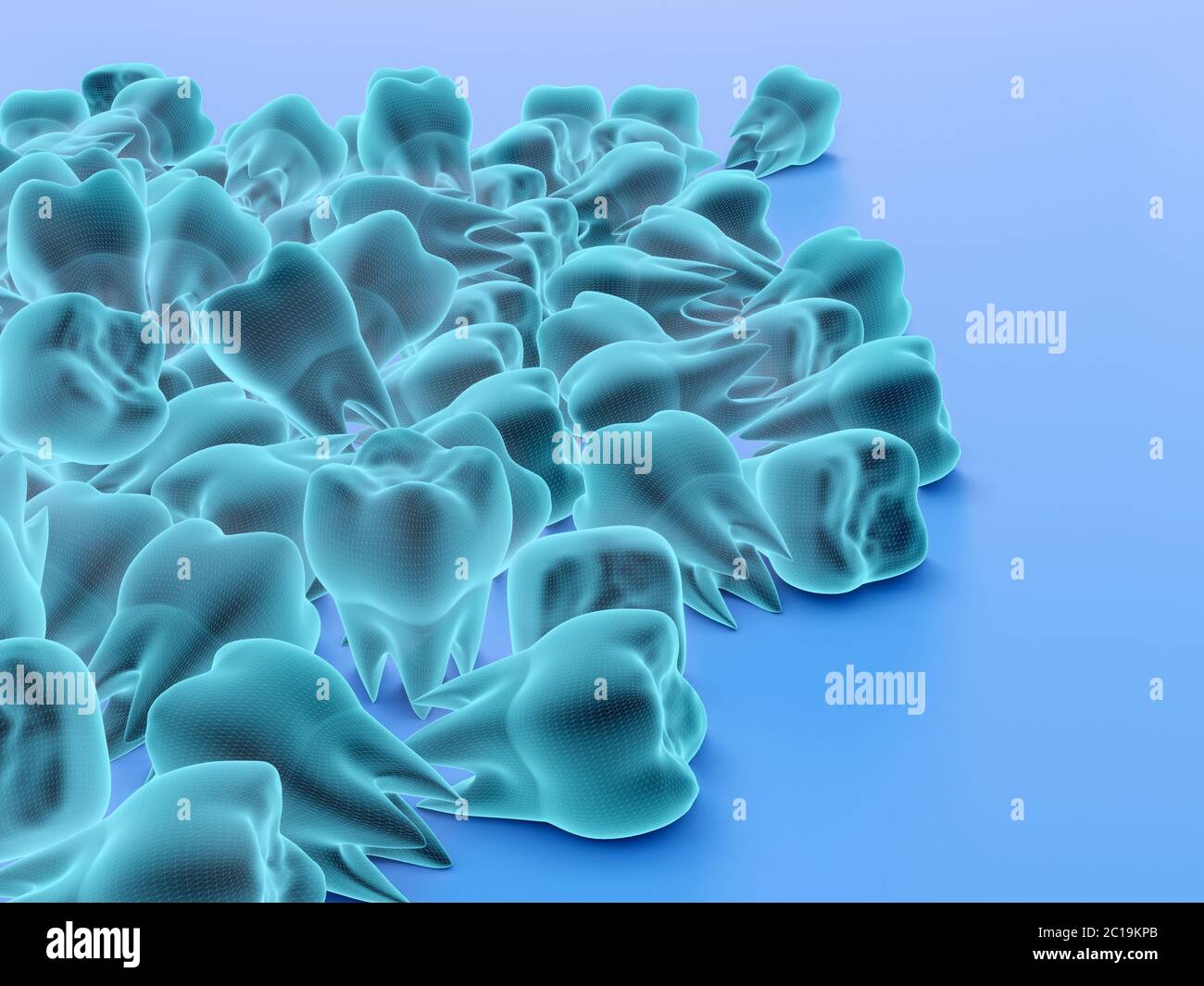 Background of high tech teeth molars. 3d illustration Stock Photo - Alamy