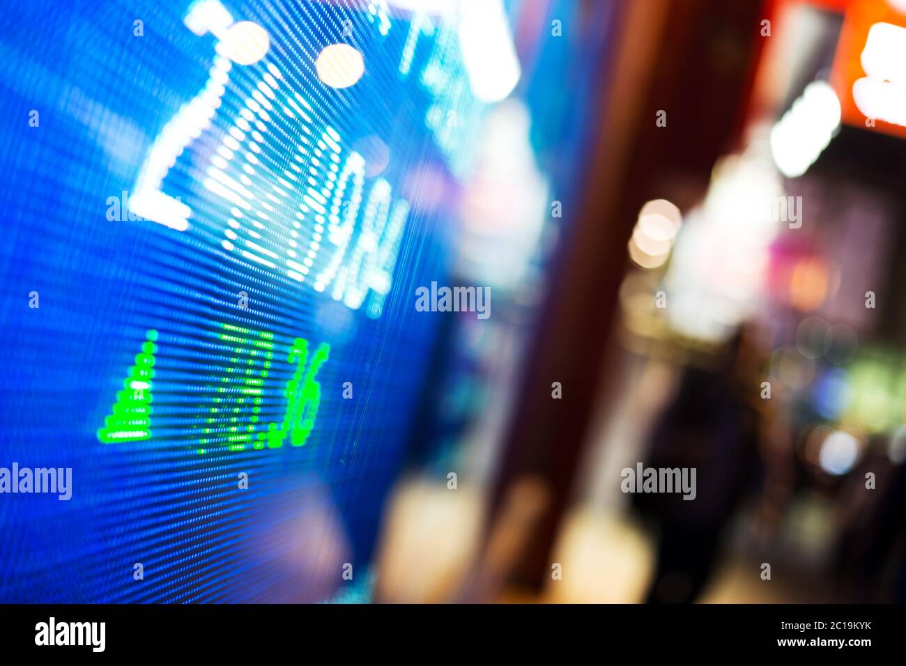 digital screen on stock market Stock Photo - Alamy