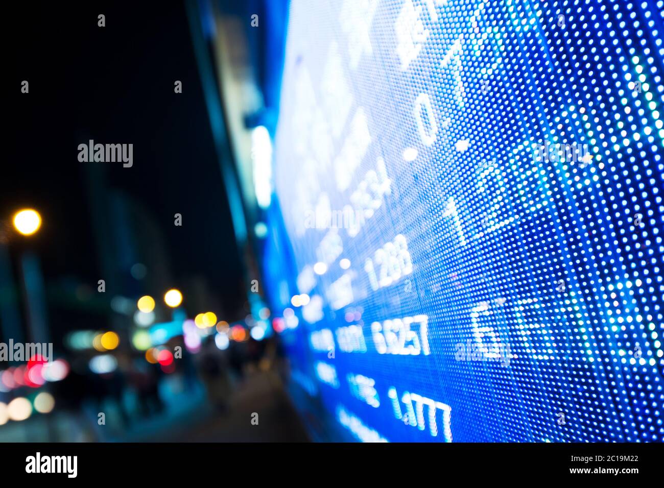 digital screen on stock market Stock Photo - Alamy