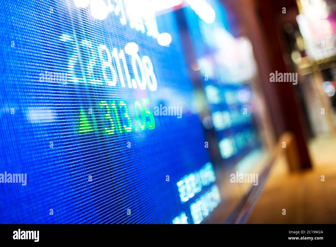 digital screen on stock market Stock Photo - Alamy