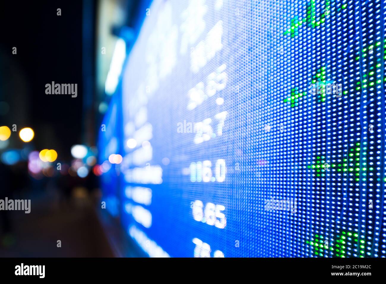 digital screen on stock market Stock Photo - Alamy