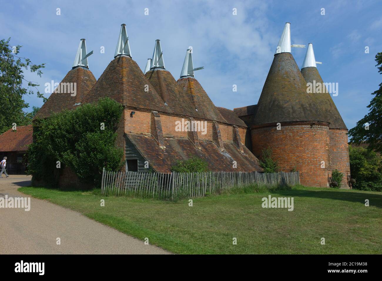 Typical Oast House In Kent Designed For Kilning Drying Hops As Part