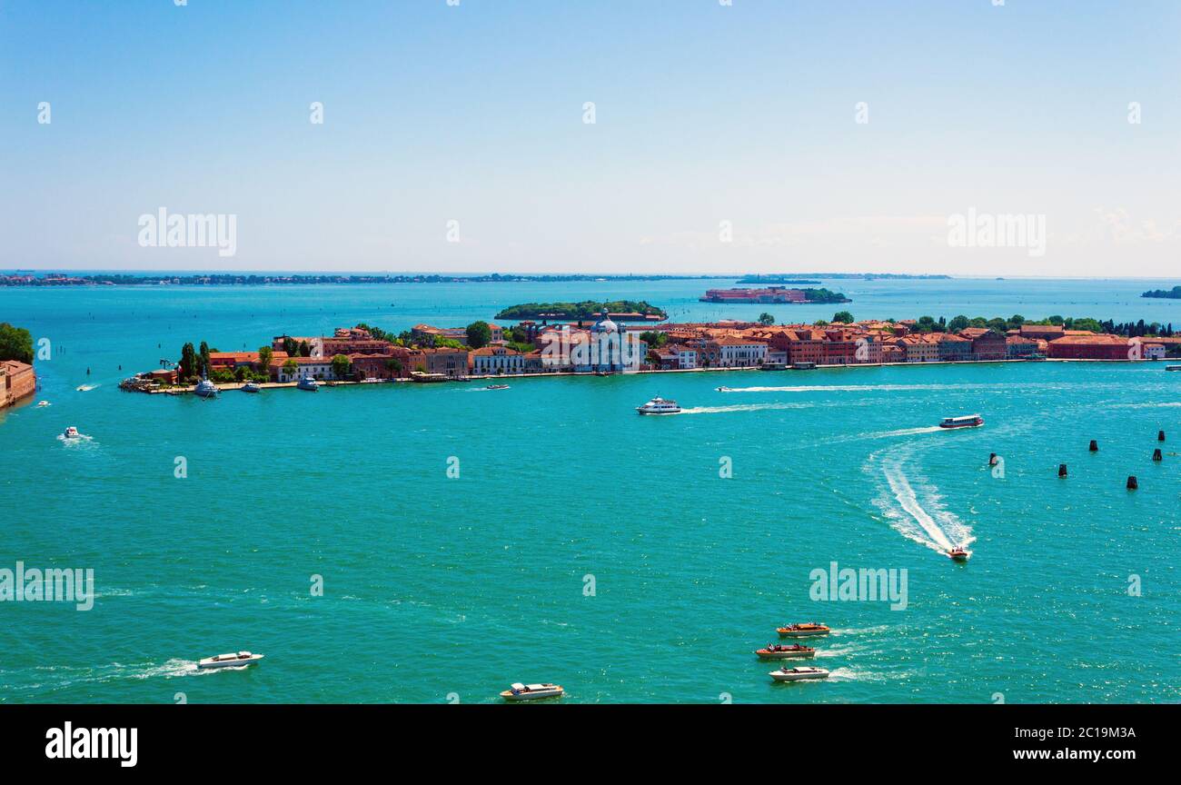 Aerial view giudecca island sea hi-res stock photography and images - Alamy