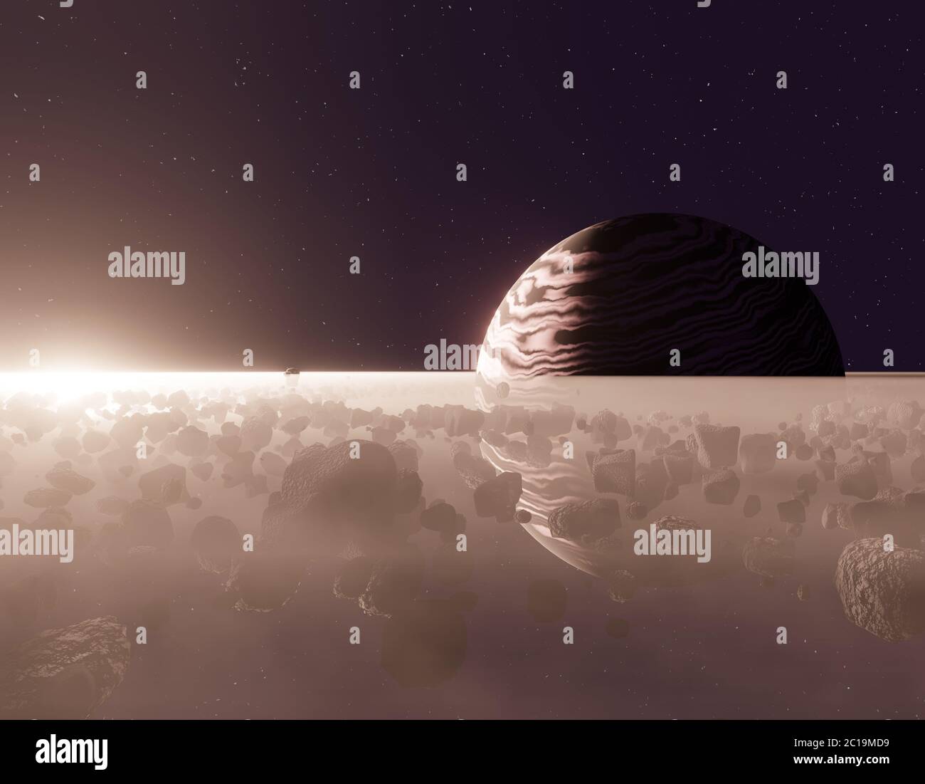 And Its Jupiter Ring Solar System