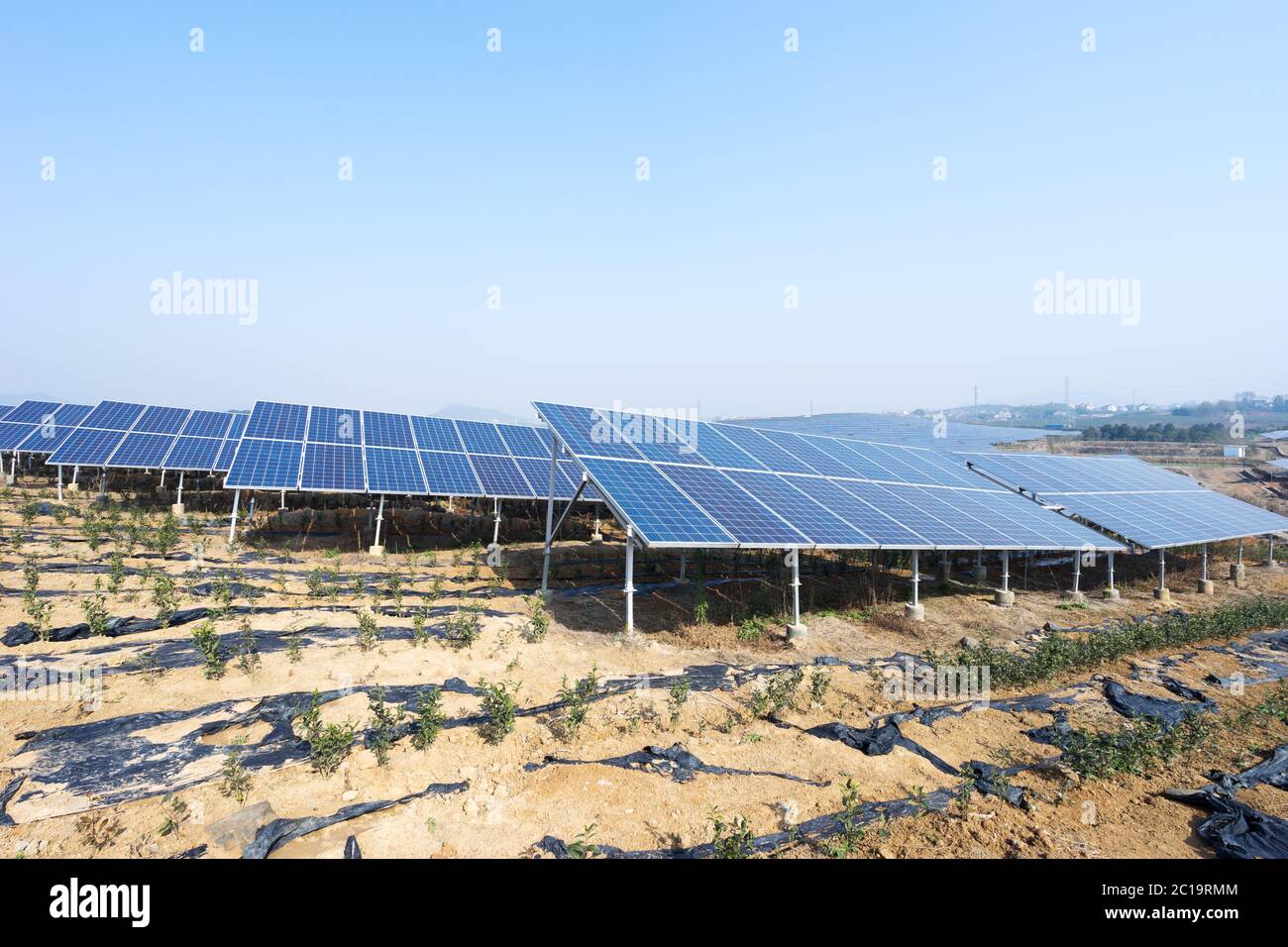 Close up solar field panels hi-res stock photography and images - Alamy