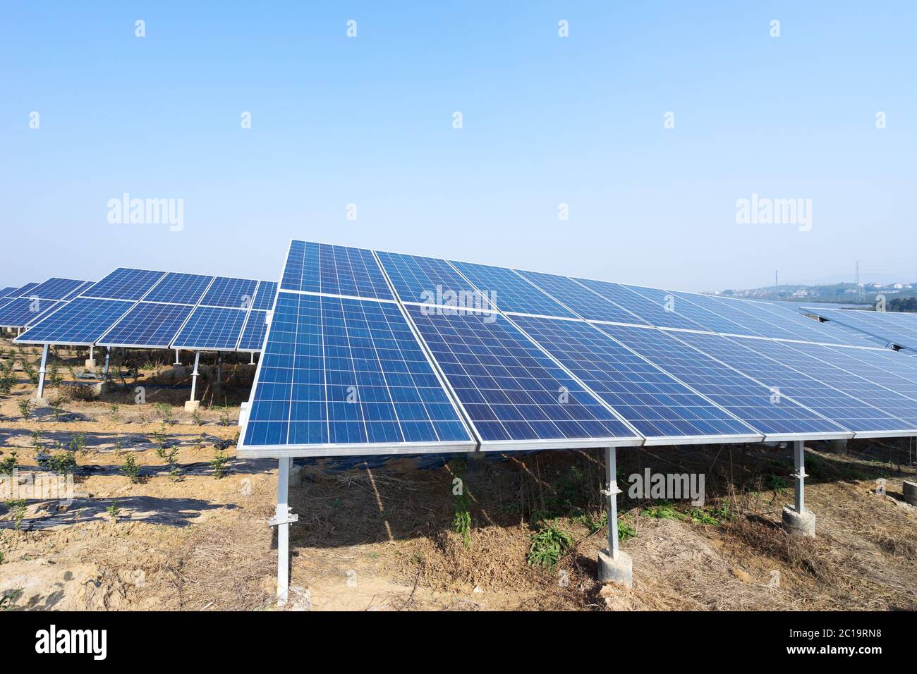 Close up solar field panels hi-res stock photography and images - Alamy