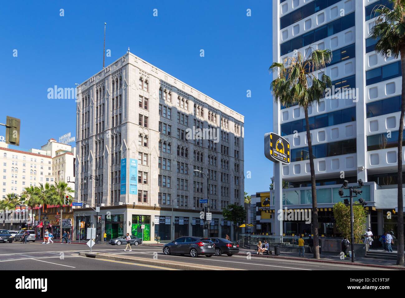 Los Angeles, Hollywood, USA- 10 June 2015: Modern Building at Hollywood ...