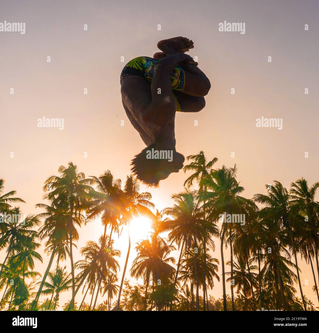 Young Attractive Muscular and Strong Athletic Black African Man at the ...