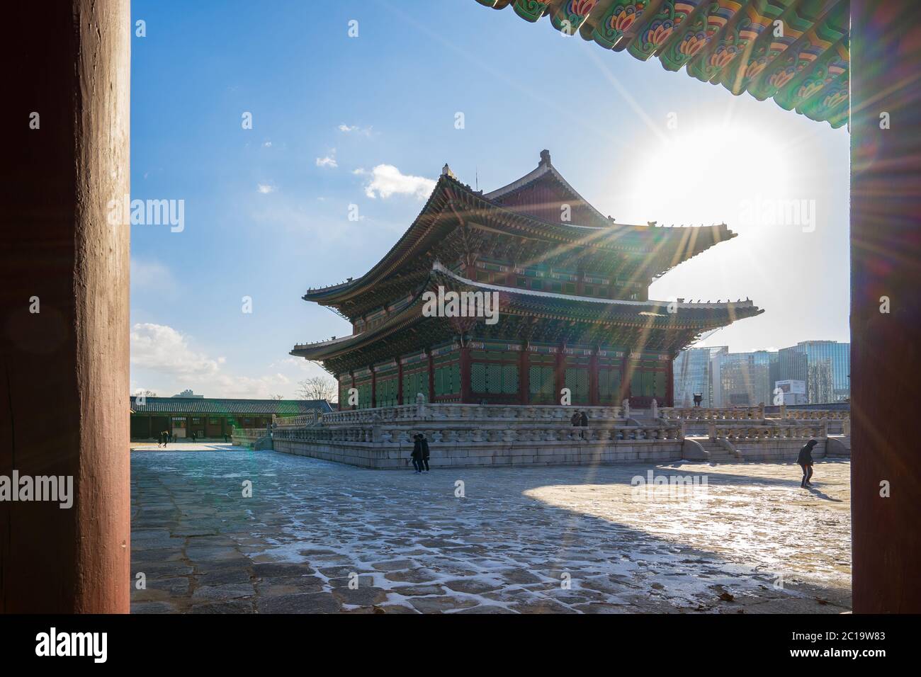 Gyeongbokgung Palace in Seoul city, South Korea Stock Photo - Alamy