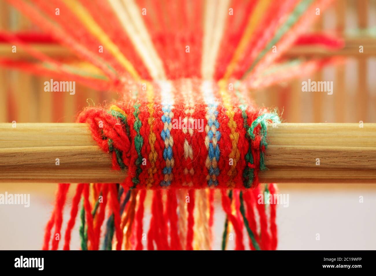 Weaver with weaving machine hi-res stock photography and images - Alamy