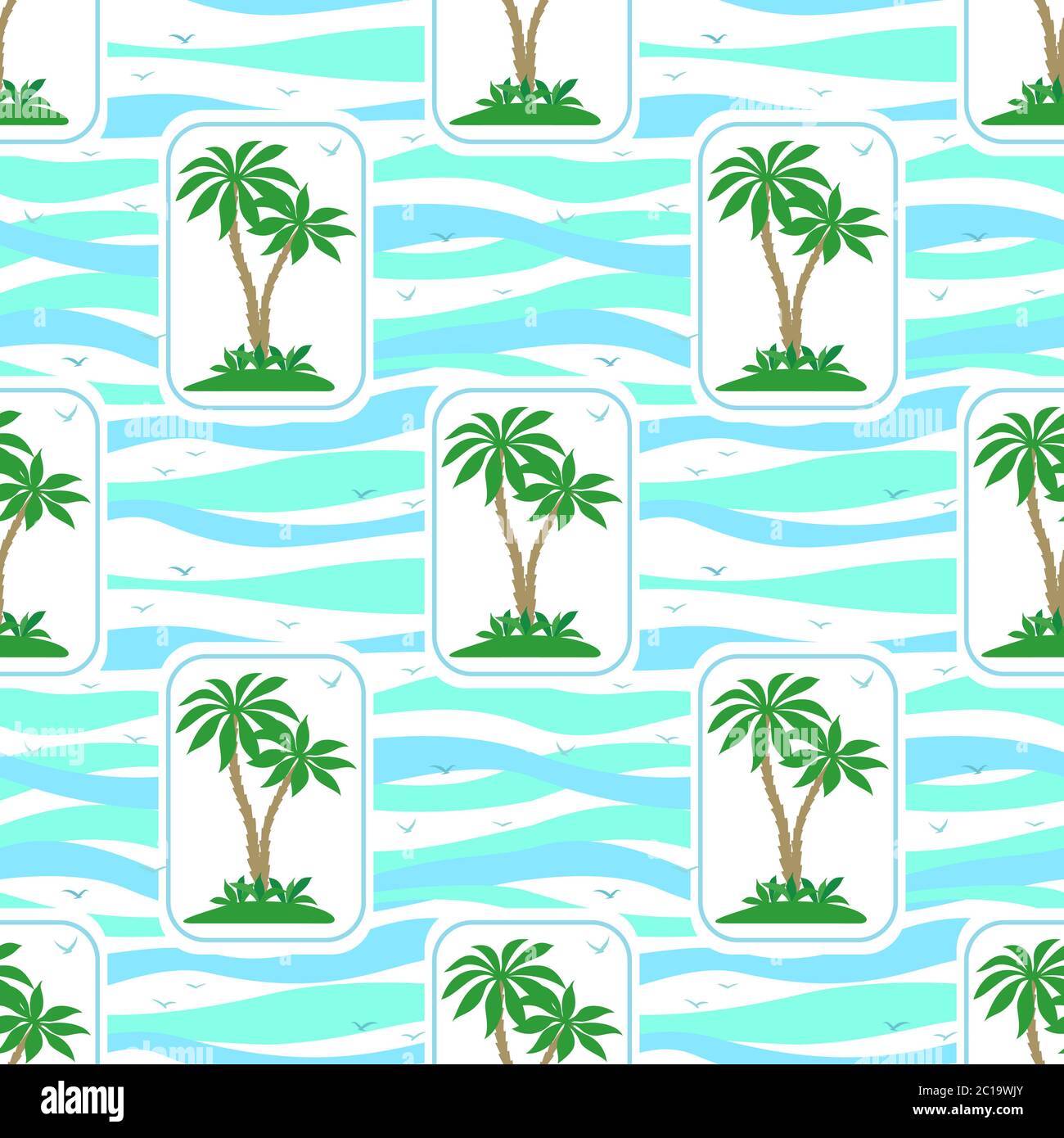 Exotic palms beach resort Cut Out Stock Images & Pictures - Alamy