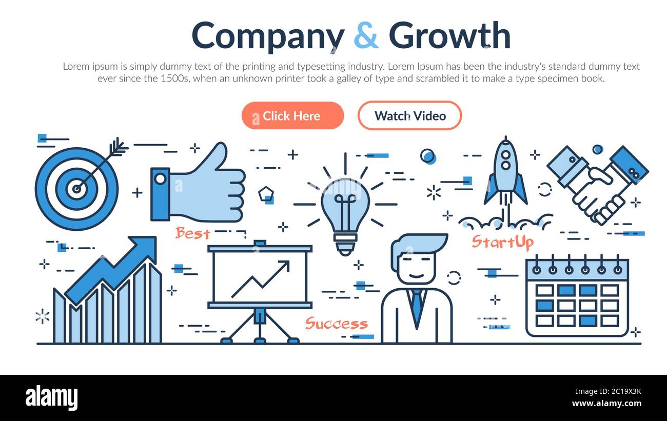 Company growth Stock Vector Images - Alamy