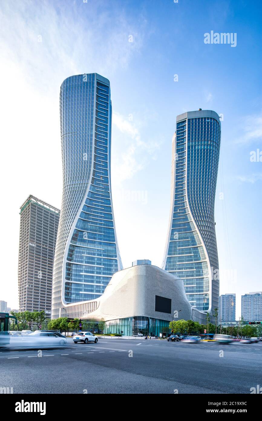 modern buildings in midtown of modern city Stock Photo - Alamy