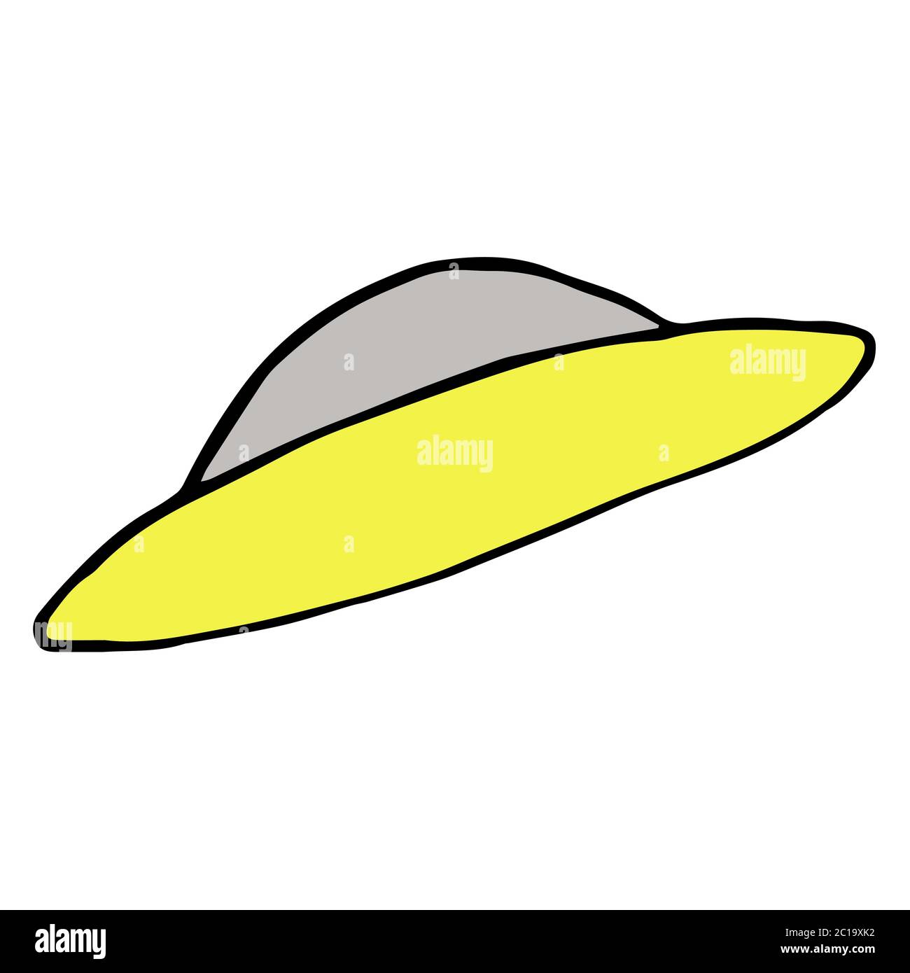 isolated on white background UFO, vector, hand-drawing Stock Vector ...