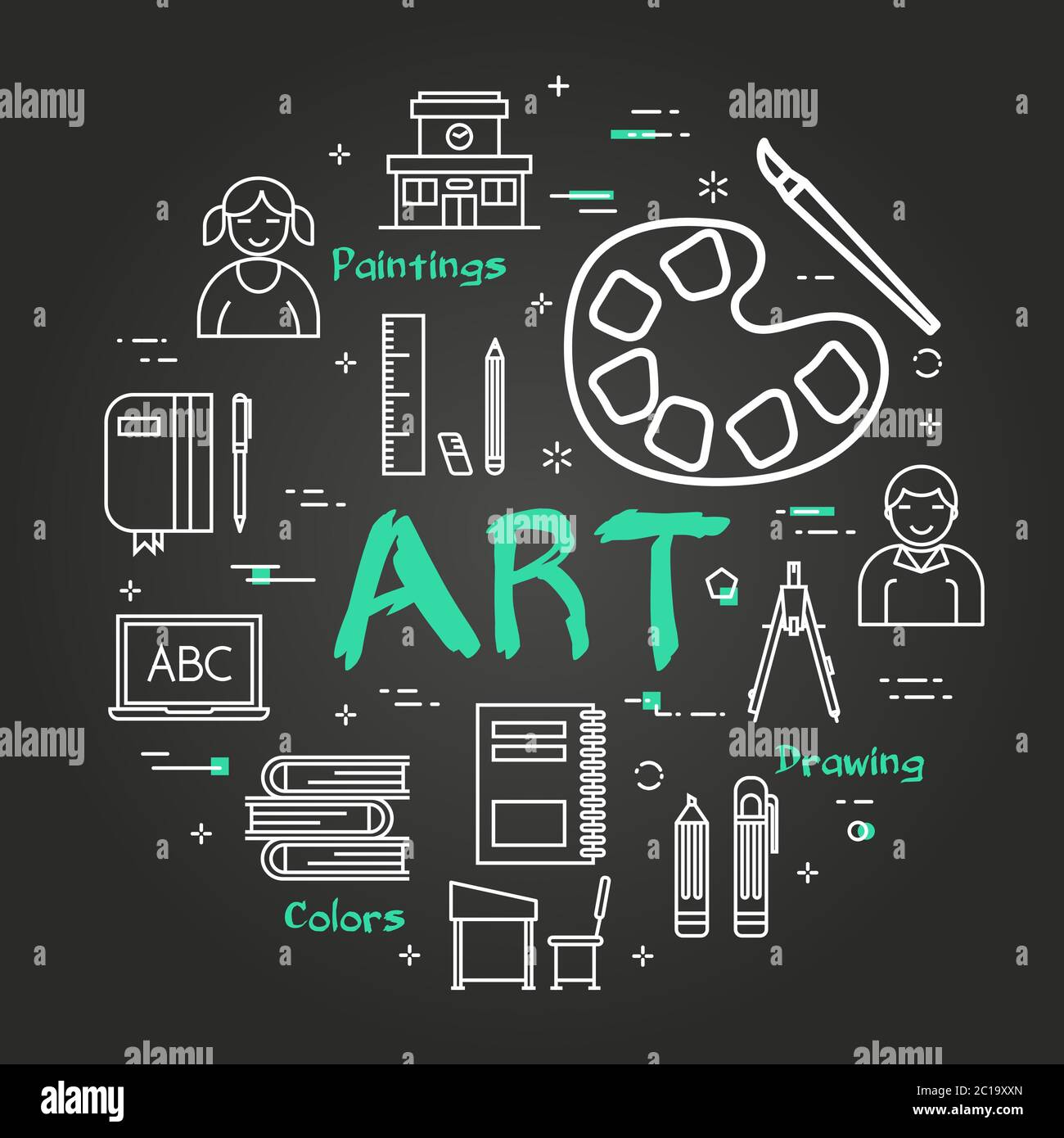 Black and white subject Stock Vector Images - Alamy