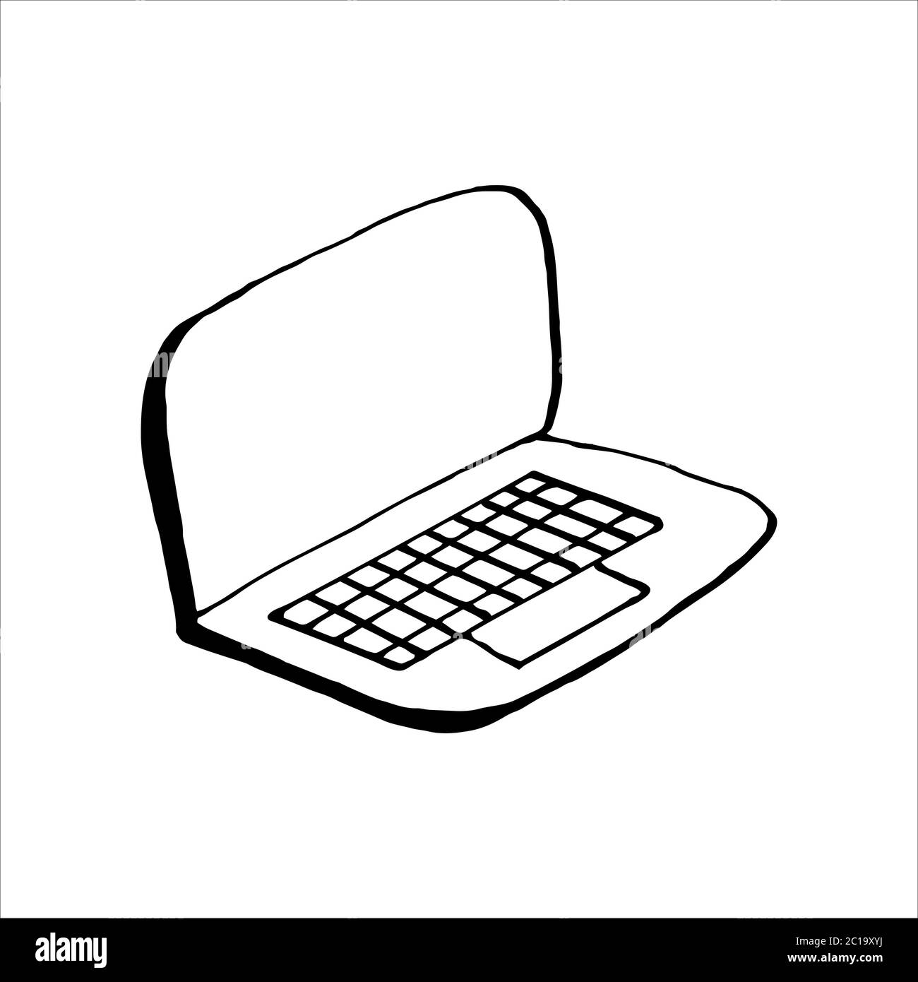 Isolated on white background notebook drawing, hand drawing, vector ...