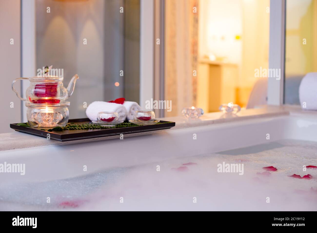 interior of spring bathroom Stock Photo - Alamy