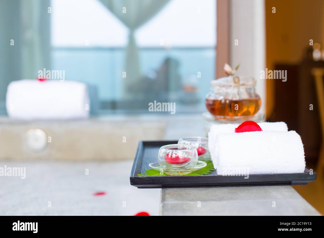 interior of spring bathroom Stock Photo - Alamy