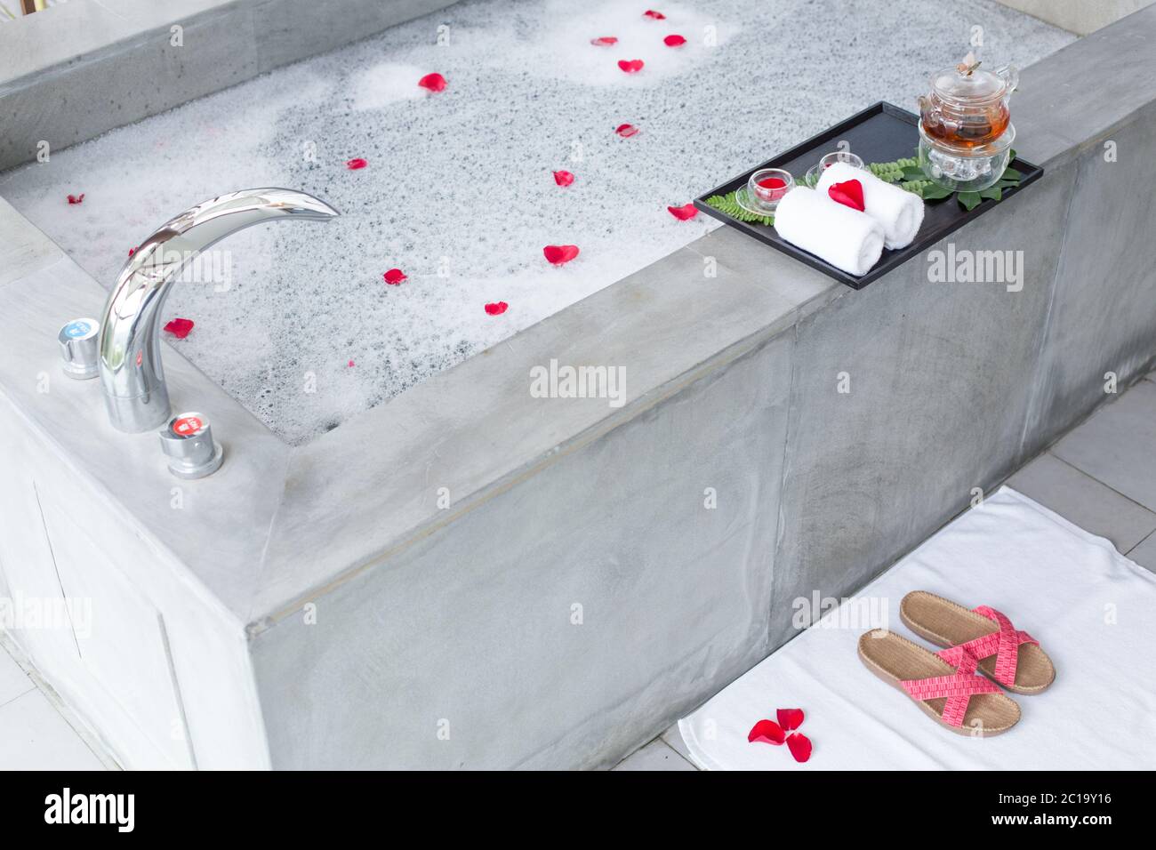 interior of spring bathroom Stock Photo - Alamy