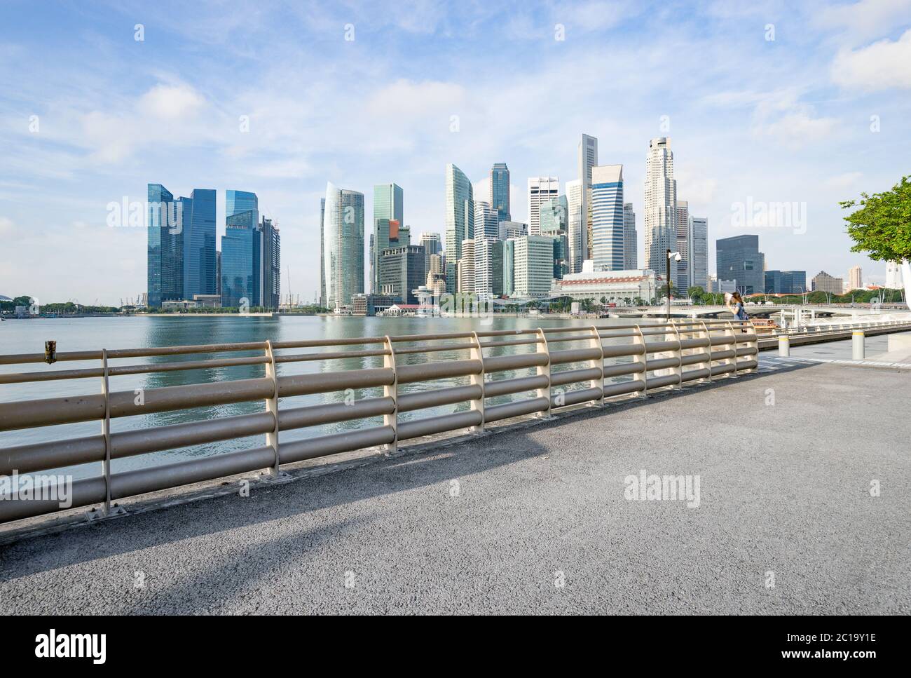 modern buildings near water in modern city Stock Photo - Alamy