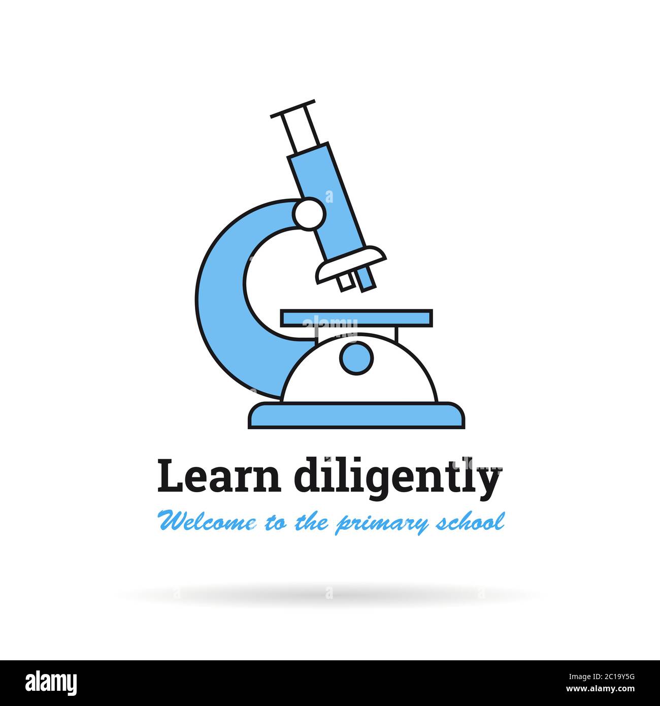 Linear logo - Learn diligently Stock Vector Image & Art - Alamy