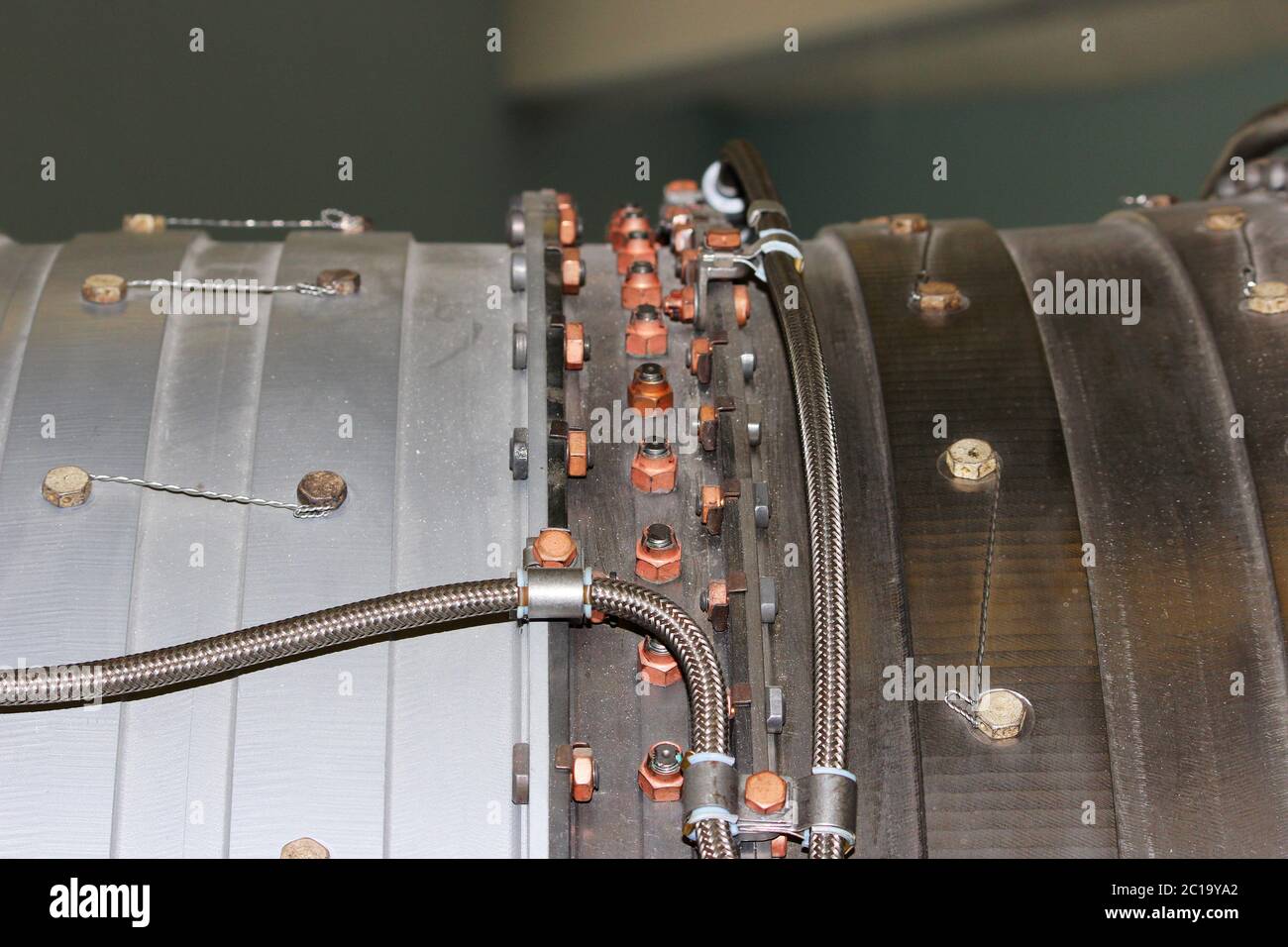 the internal structure of the aircraft engine, army aviation, military ...
