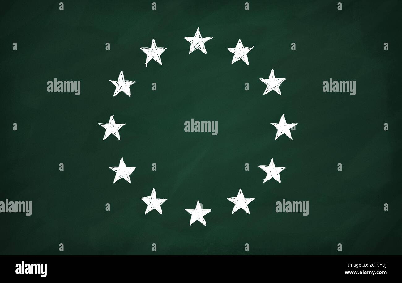 Stars of the European Union flag Stock Photo - Alamy