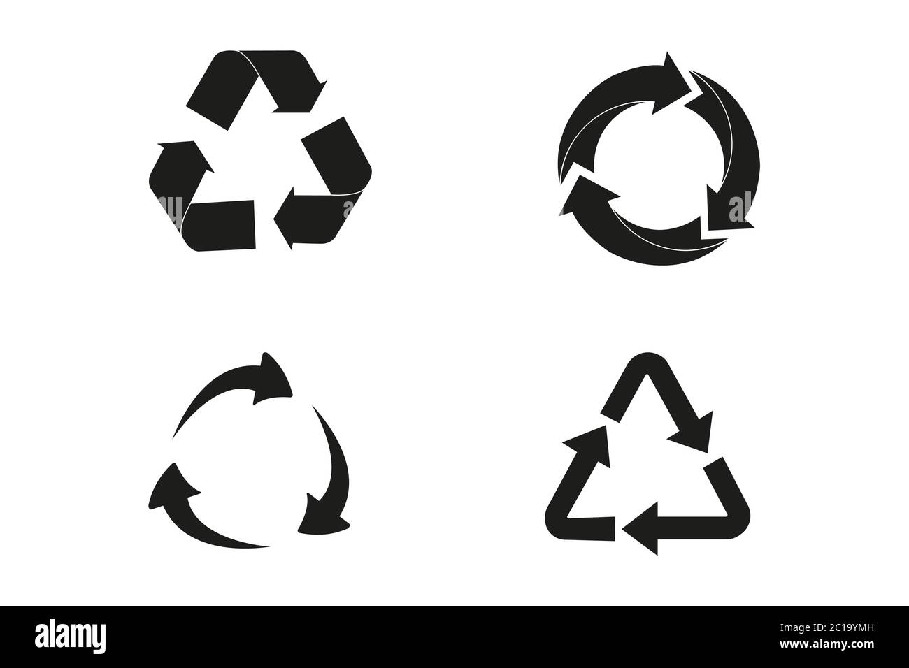 Set of recycle arrow. Vector illustartion Stock Vector Image & Art - Alamy