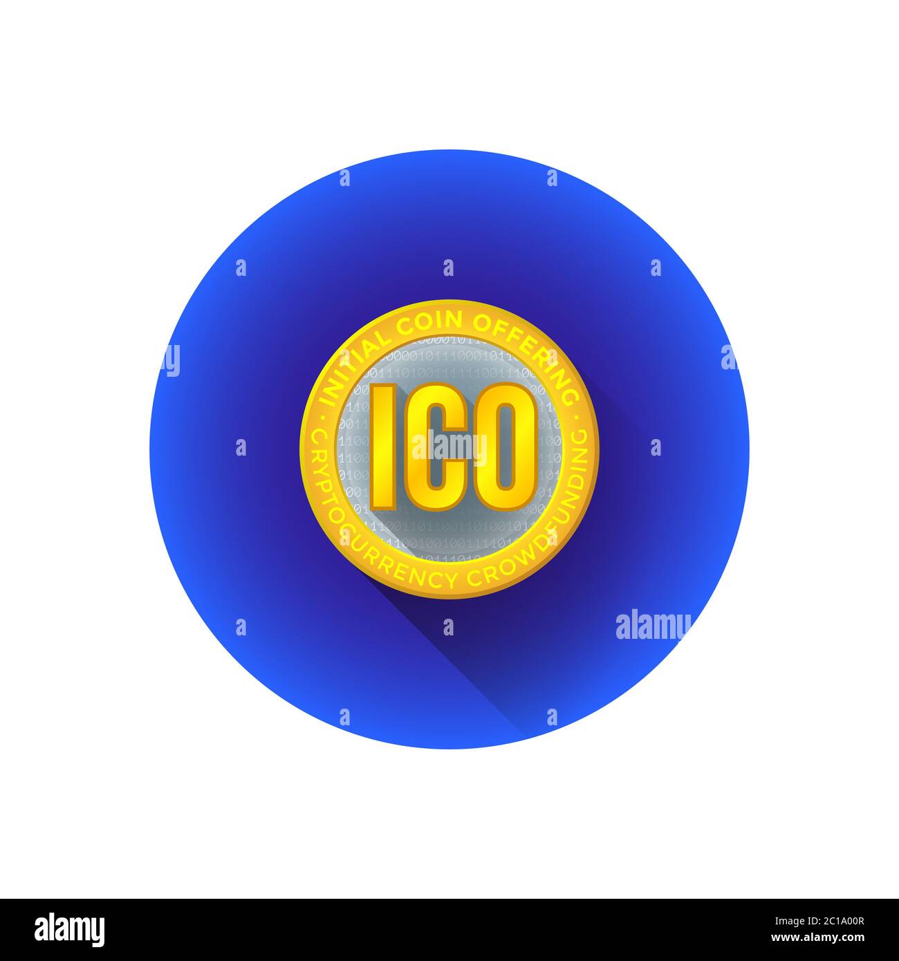 initial coin offering symbol icon Stock Photo - Alamy