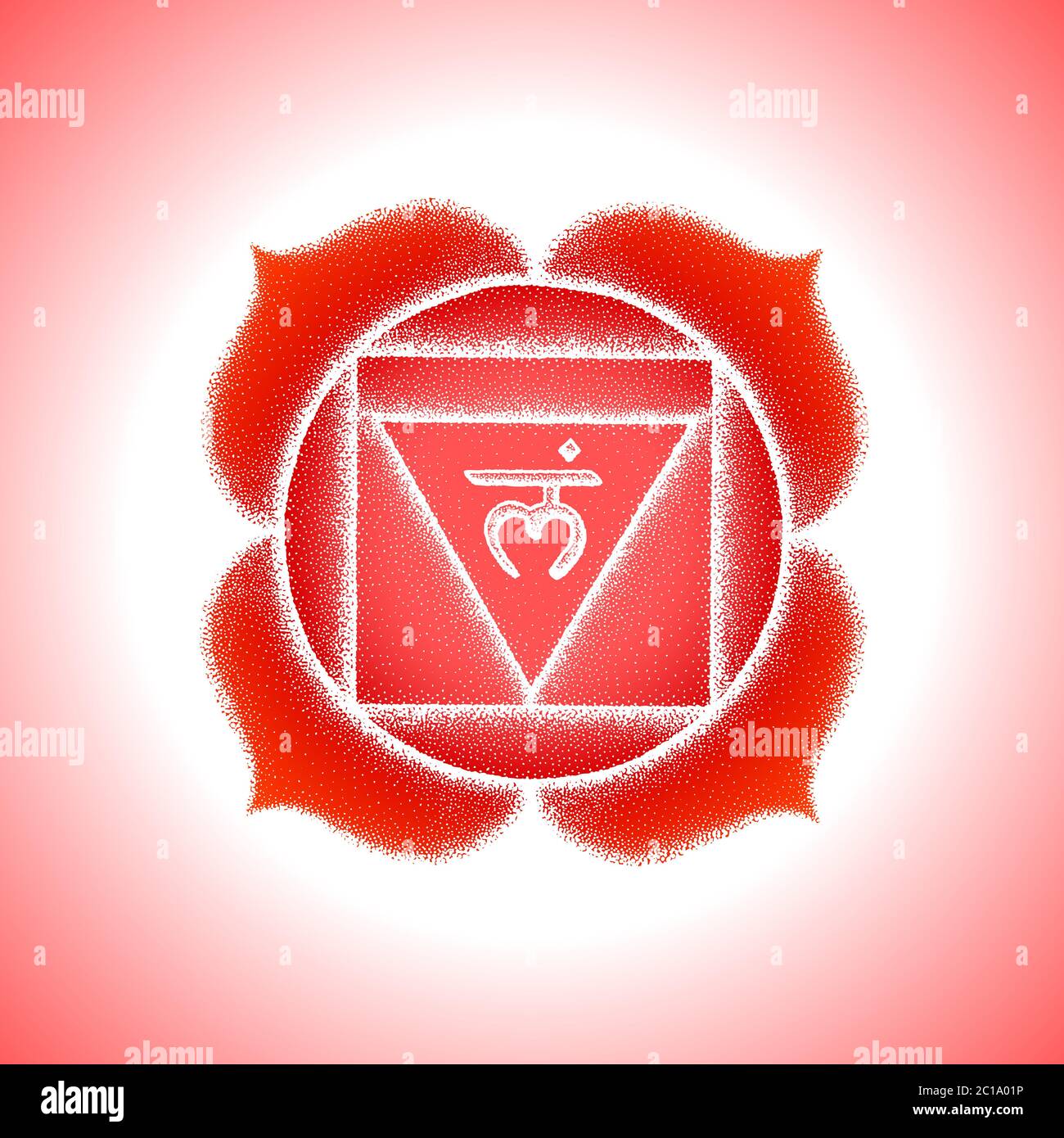 hand drawn chakra Muladhara illustration Stock Photo - Alamy