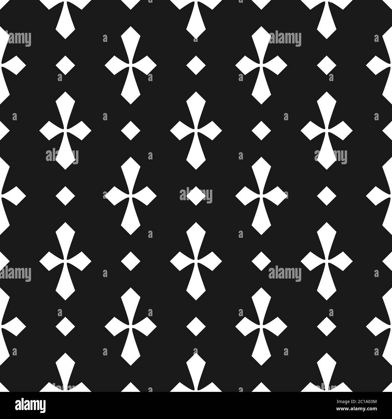Seamless vintage pattern with geometric crosses Stock Vector Image ...