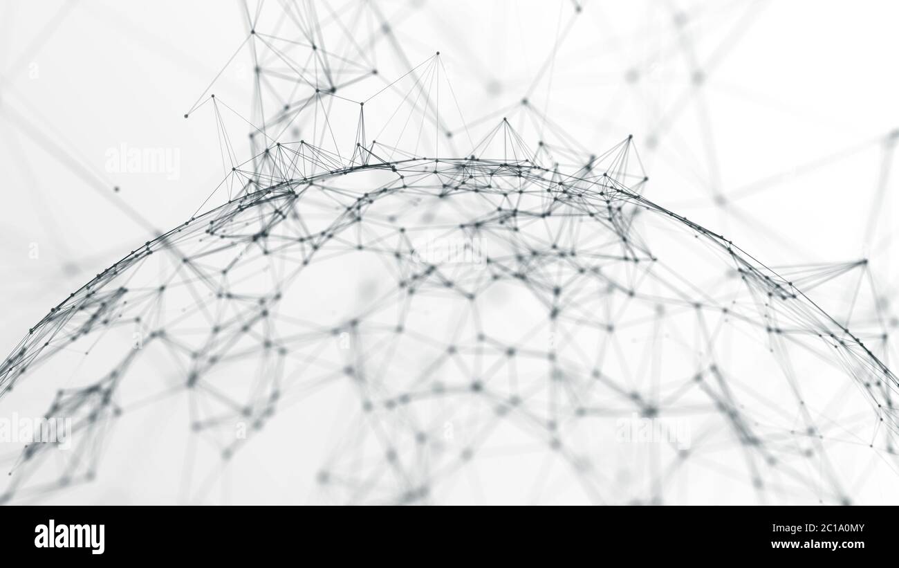 3d network technology in future Stock Photo - Alamy