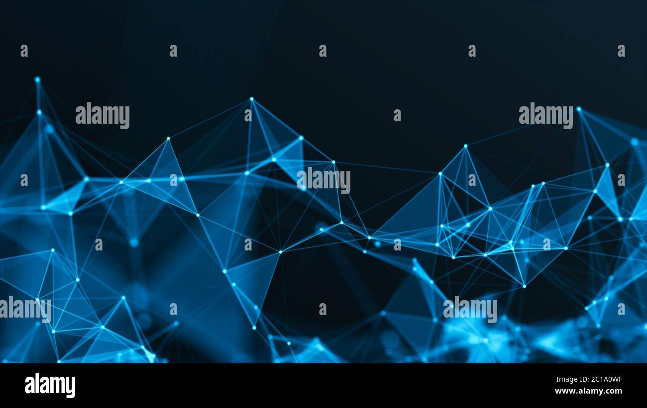 3d network technology in future Stock Photo - Alamy